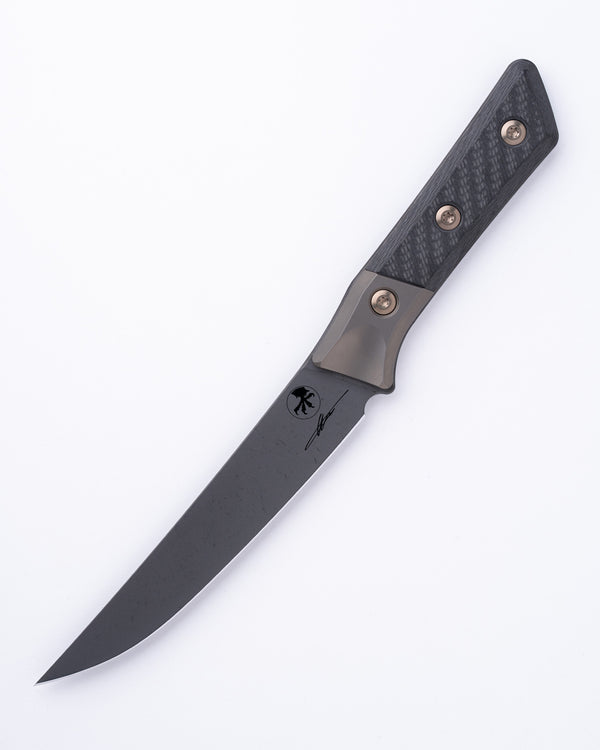 Boning Knife DLC Standard Bronze Titanium Bolster Carbon Fiber (3100B ...