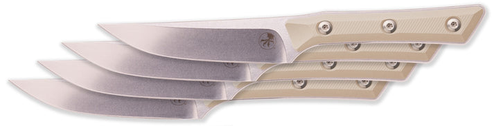 Microtech Knives Steak Set Standard (4) | Durable G10 Handle, Stonewash ...