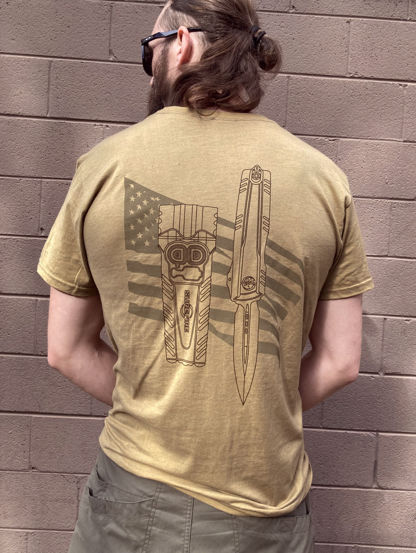 Microtech x SureFire T-Shirt FDE Tan – MTK Inc.